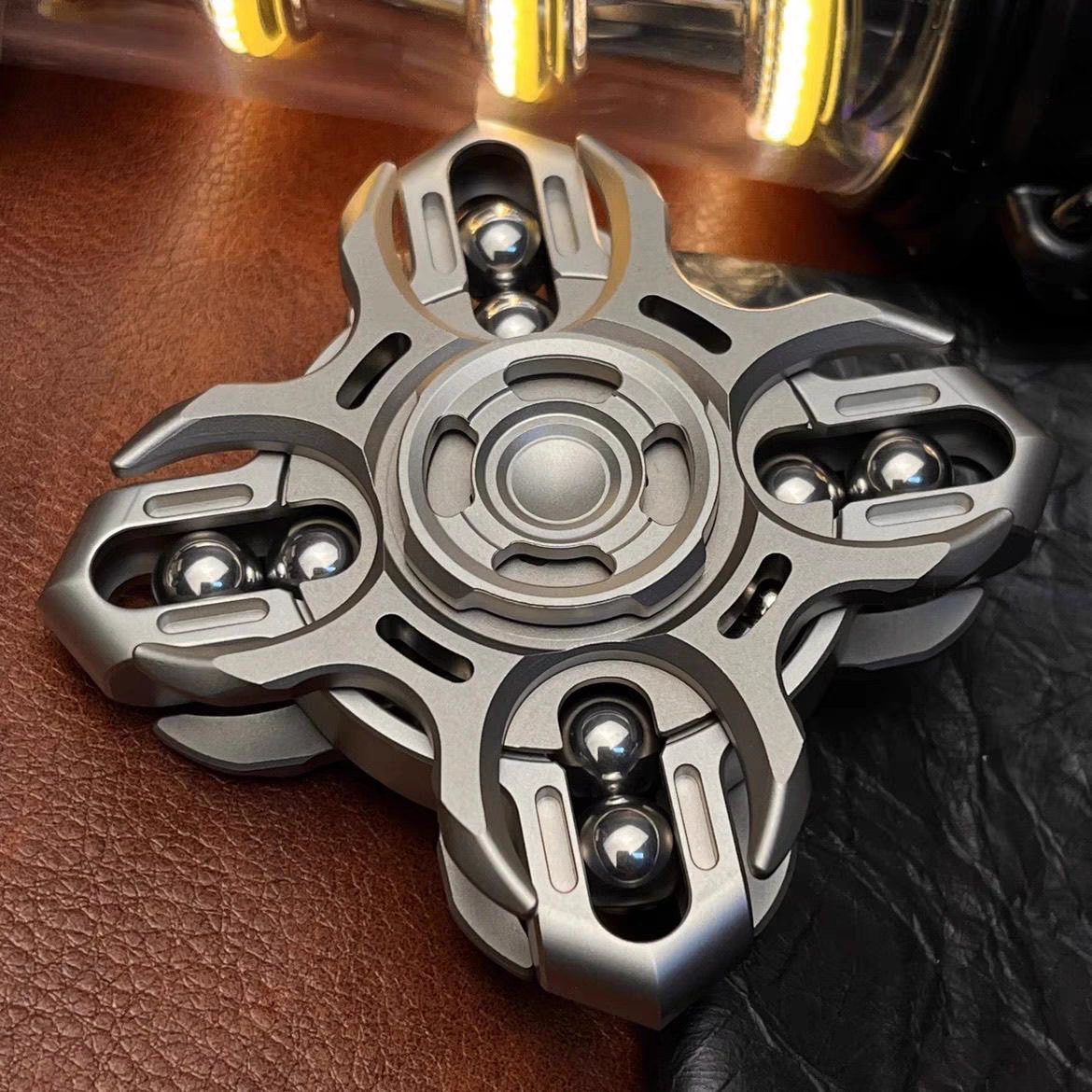 JZEDC Oracle EDC Spinner – Stainless Steel & Titanium Fidget Toy