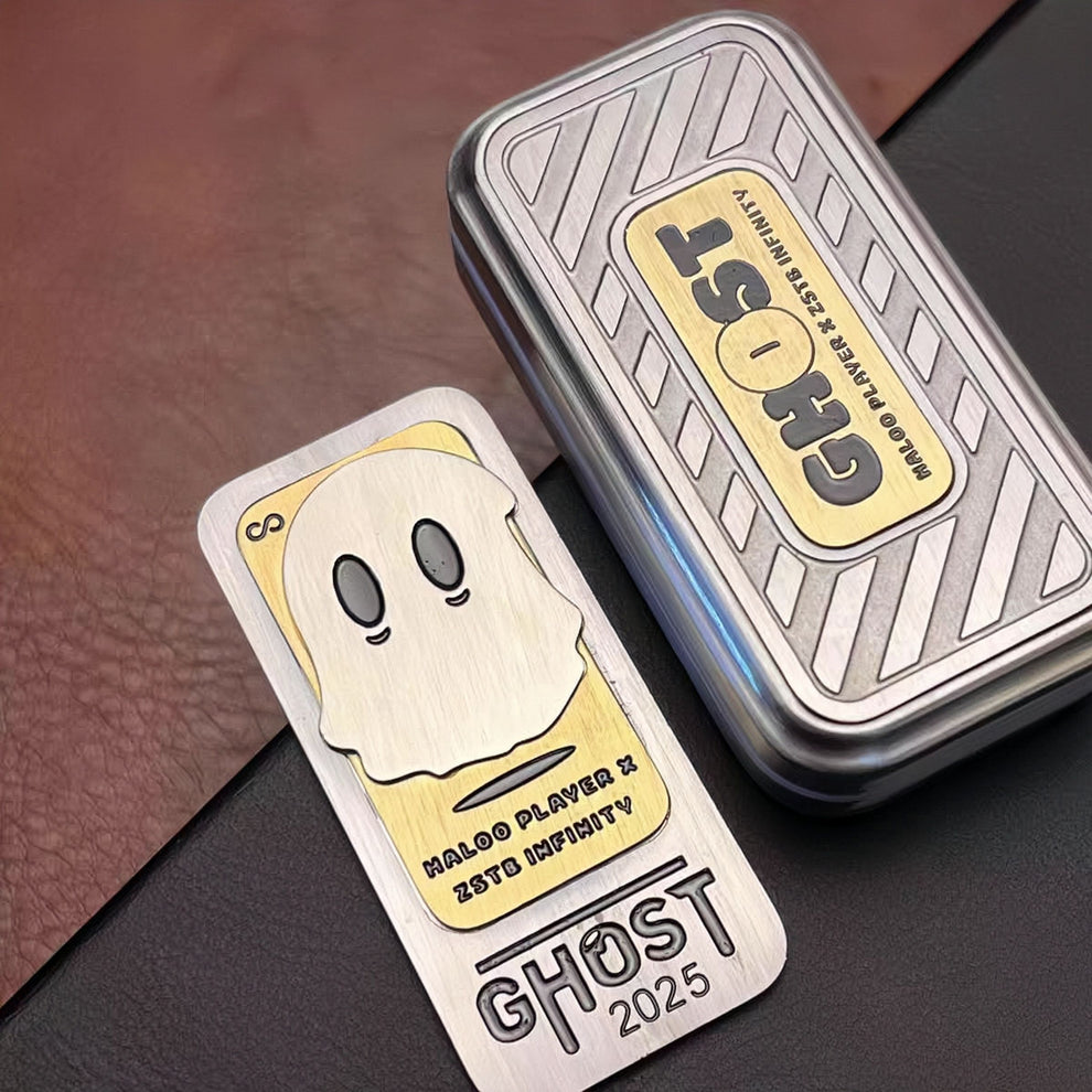 Ghost Ding Ding Slider – JZEDC Stainless Steel EDC Toy